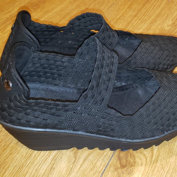 bernie mev. | Shoes | Bernie Mev Lulia Womens Mary Jane Wedge Pump ...